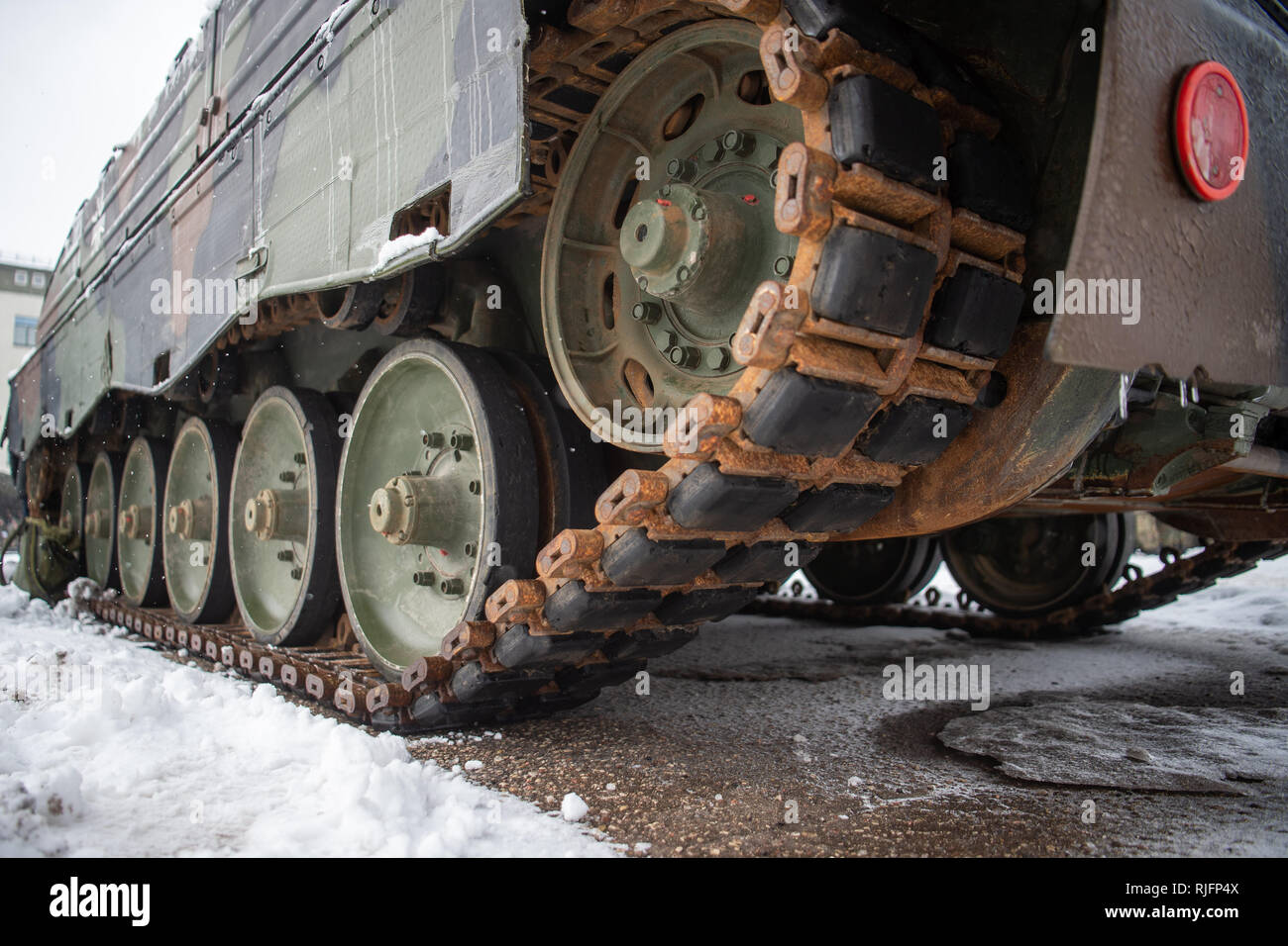 Rukla, Lithuania. 04th Feb, 2019. A Marder infantry fighting vehicle is ...