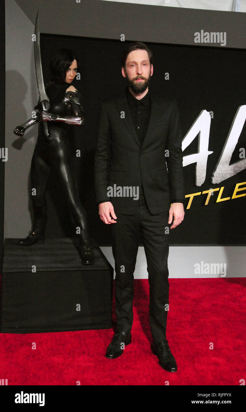 Los Angeles, USA. 05th Feb, 2019. Actor Joel David Moore attends 20th Century Fox's 'Alita ...