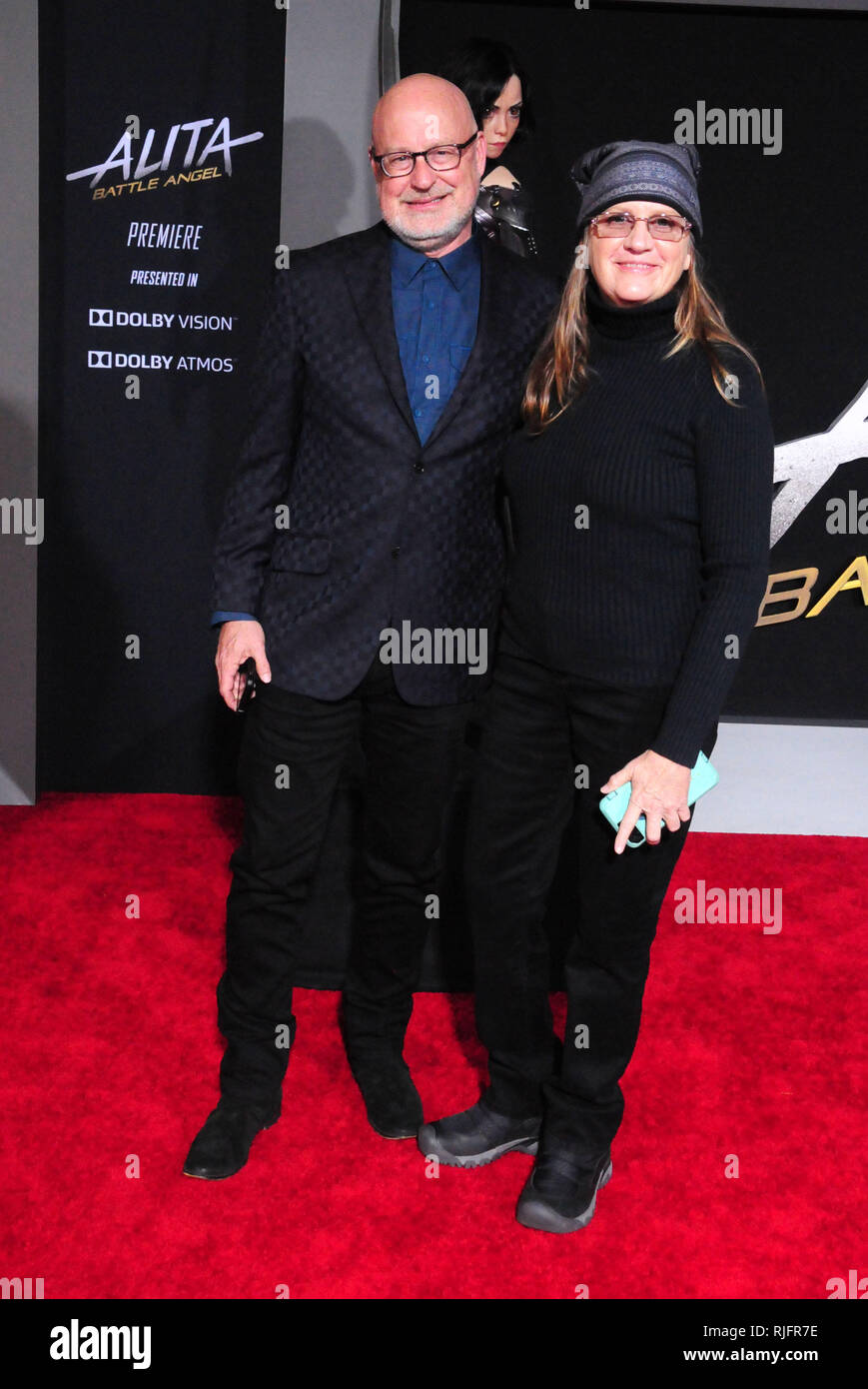 Los Angeles, USA. 05th Feb, 2019. Production designers Steve Joyner and Caylah Eddleblute attend ...