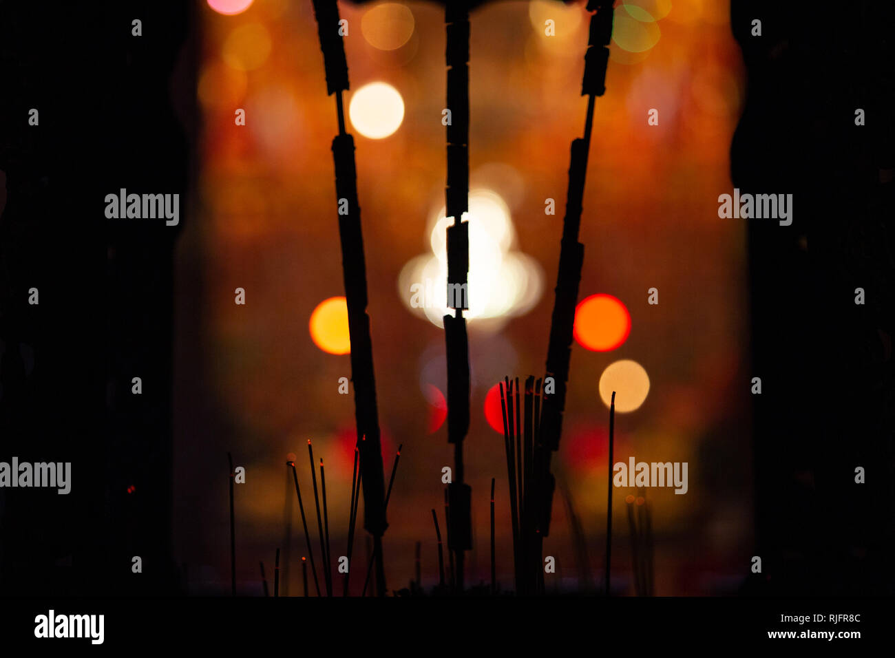 Los Angeles, California, USA. 4th February, 2019. Burning incense at ...