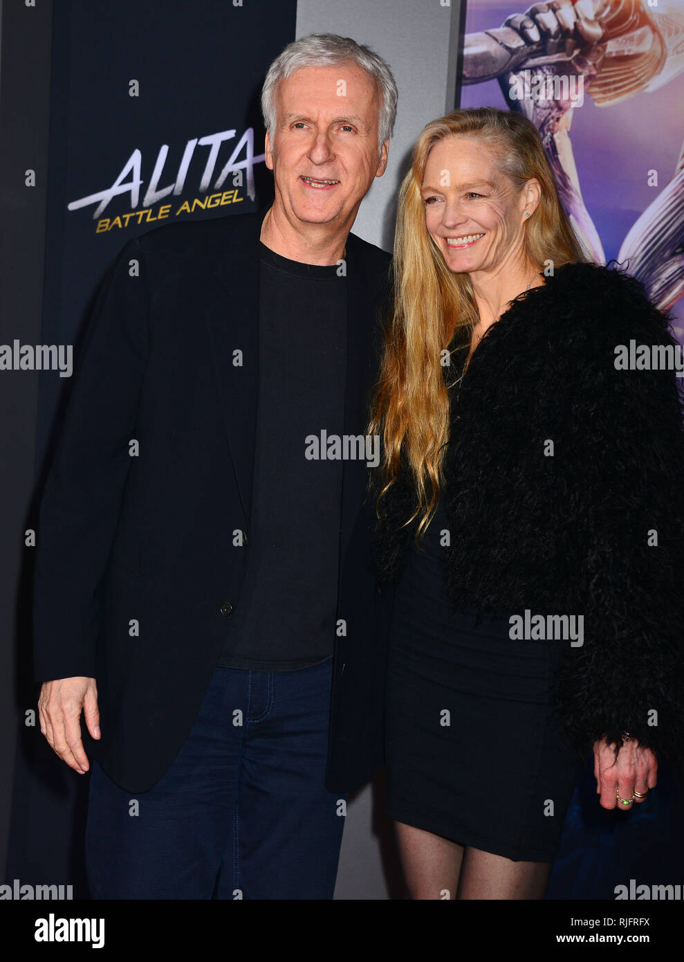 Los Angeles, USA. 05th Feb, 2019. a James Cameron, Suzy Amis 035 ...