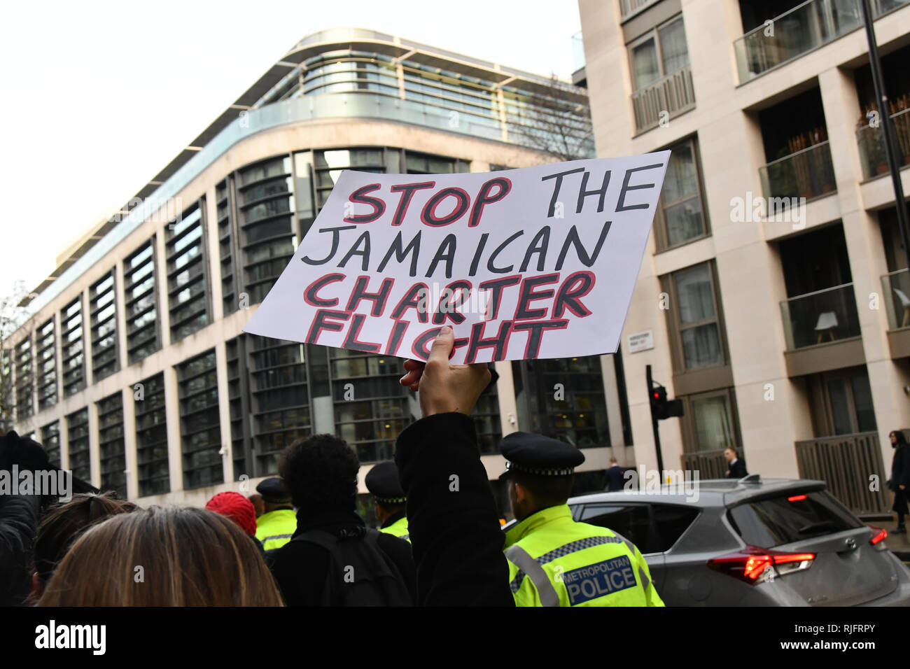 London, UK. 6th February, 2019. Sister Not Cister UK protests ...