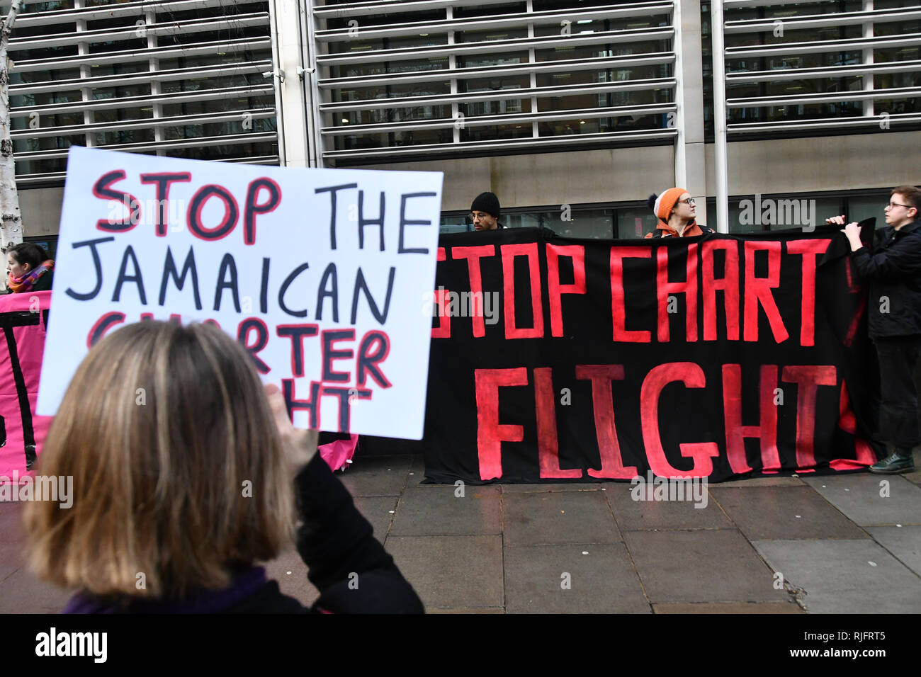 London, UK. 6th February, 2019. Sister Not Cister UK protests ...