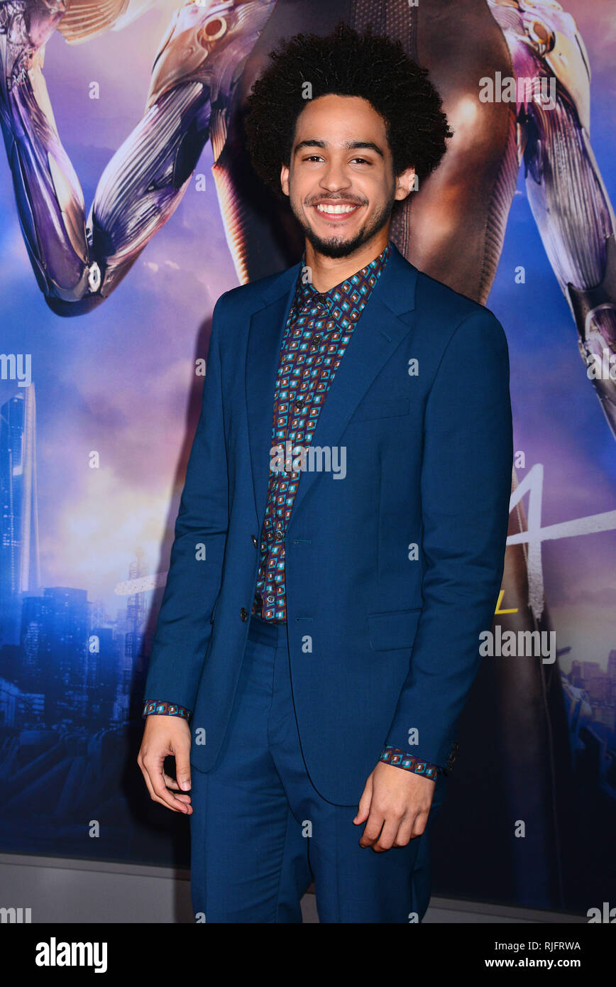 Los Angeles, USA. 05th Feb, 2019. Jorge Lendeborg Jr. arrives at the ...
