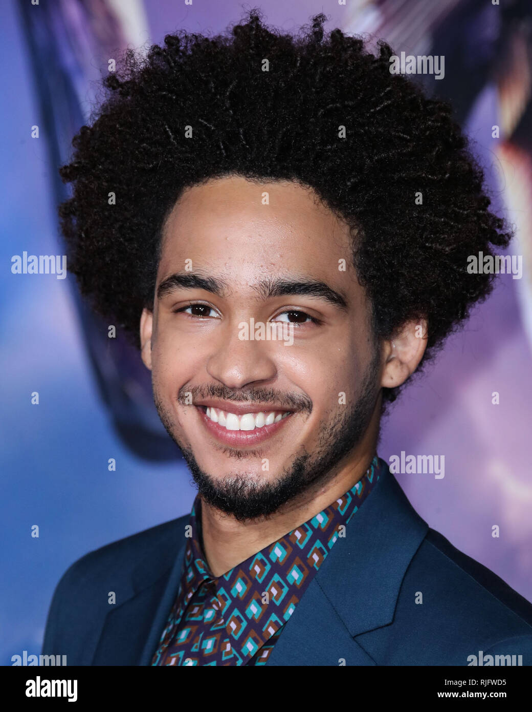 WESTWOOD, LOS ANGELES, CA, USA - FEBRUARY 05: Actor Jorge Lendeborg Jr ...