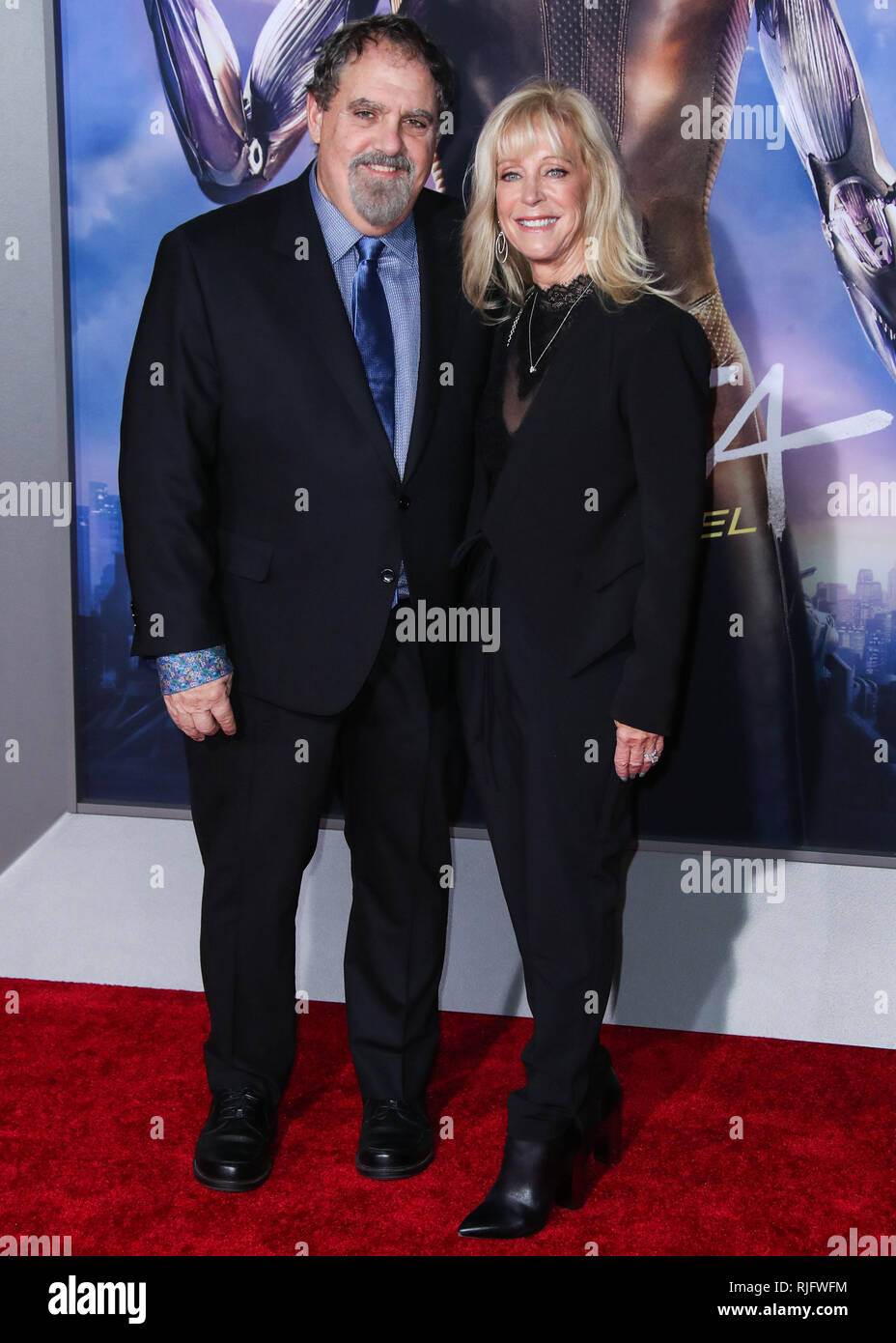 WESTWOOD, LOS ANGELES, CA, USA - FEBRUARY 05: Jon Landau and wife Julie Landau arrive at the Los ...