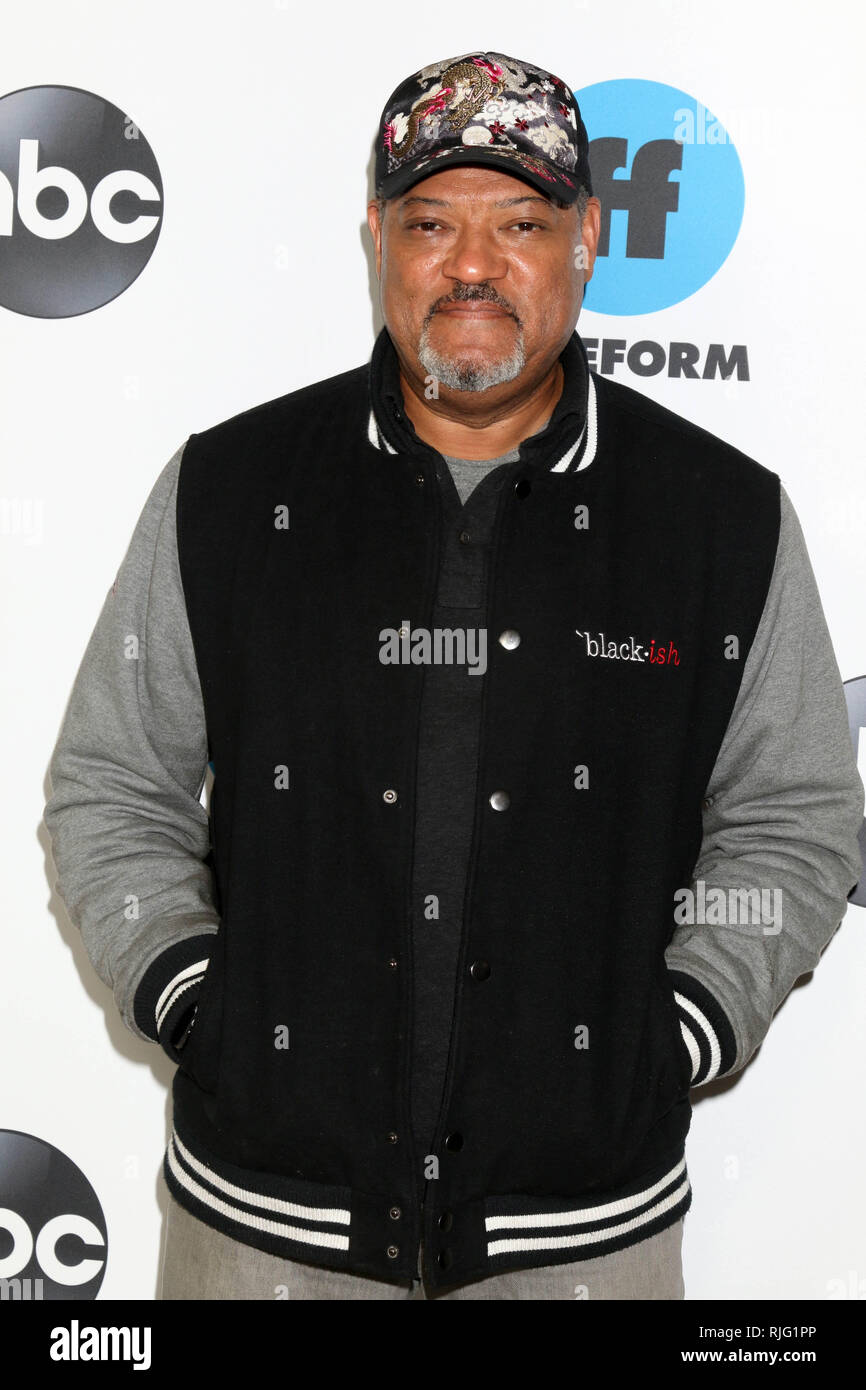 LOS ANGELES - FEB 5: Laurence Fishburne at the Disney ABC Television ...
