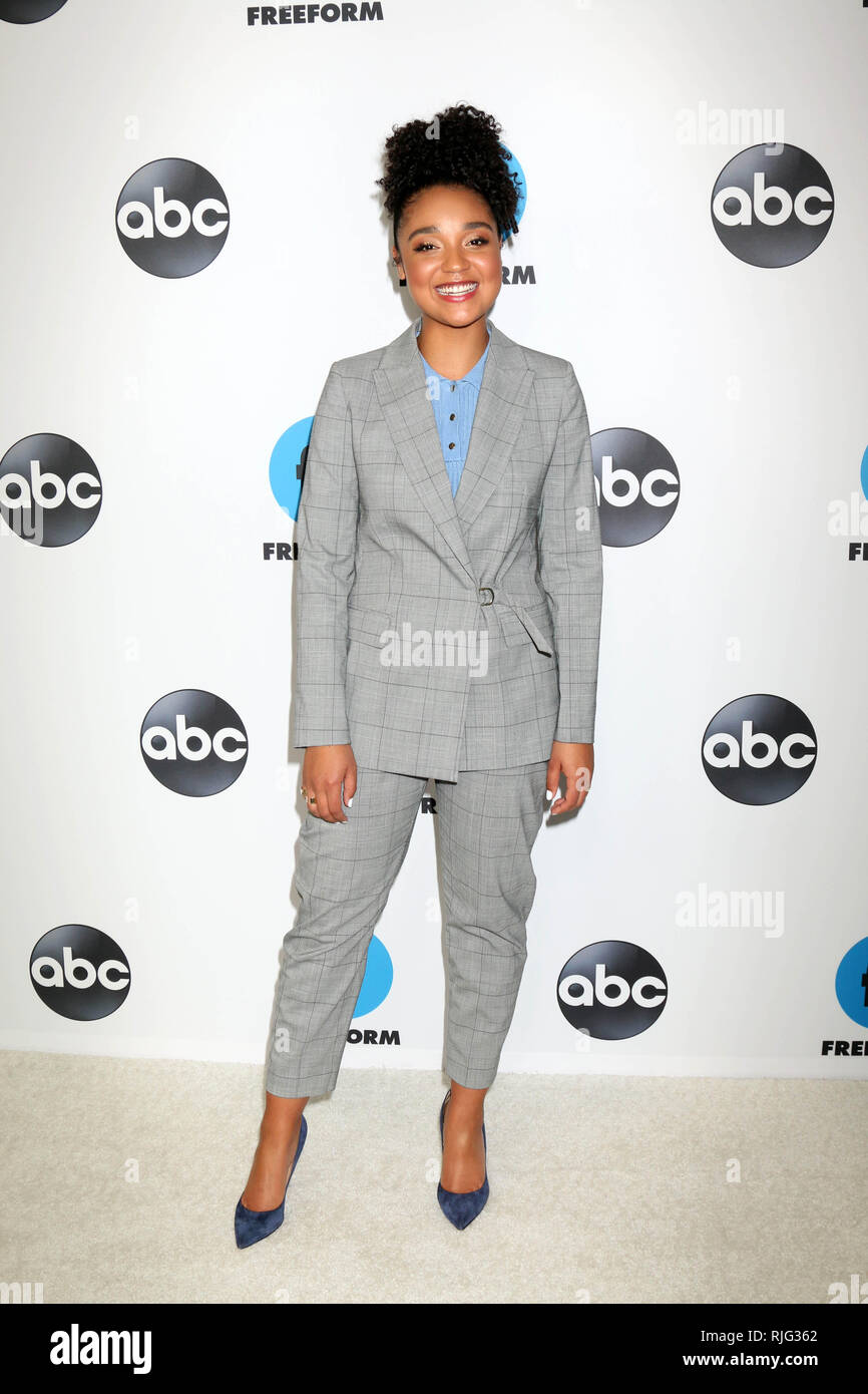 LOS ANGELES - FEB 5: Aisha Dee at the Disney ABC Television Winter ...