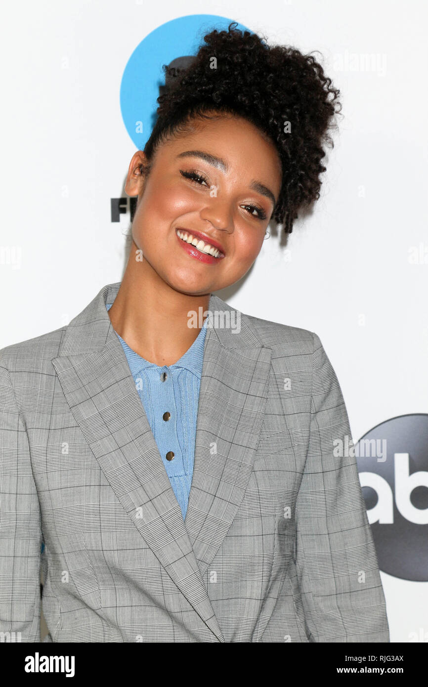 LOS ANGELES - FEB 5: Aisha Dee at the Disney ABC Television Winter ...