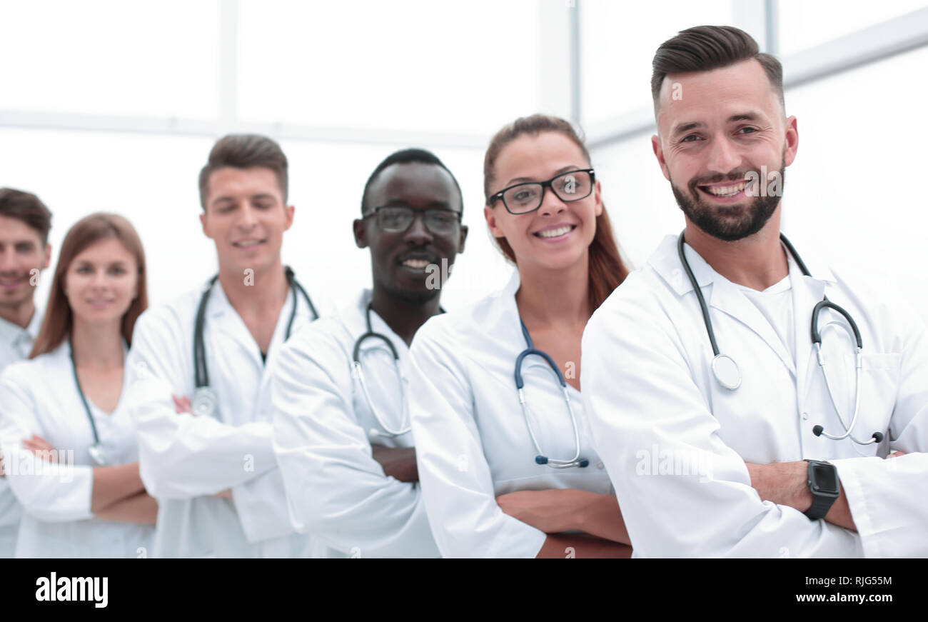 closeup.a group of doctors Stock Photo - Alamy