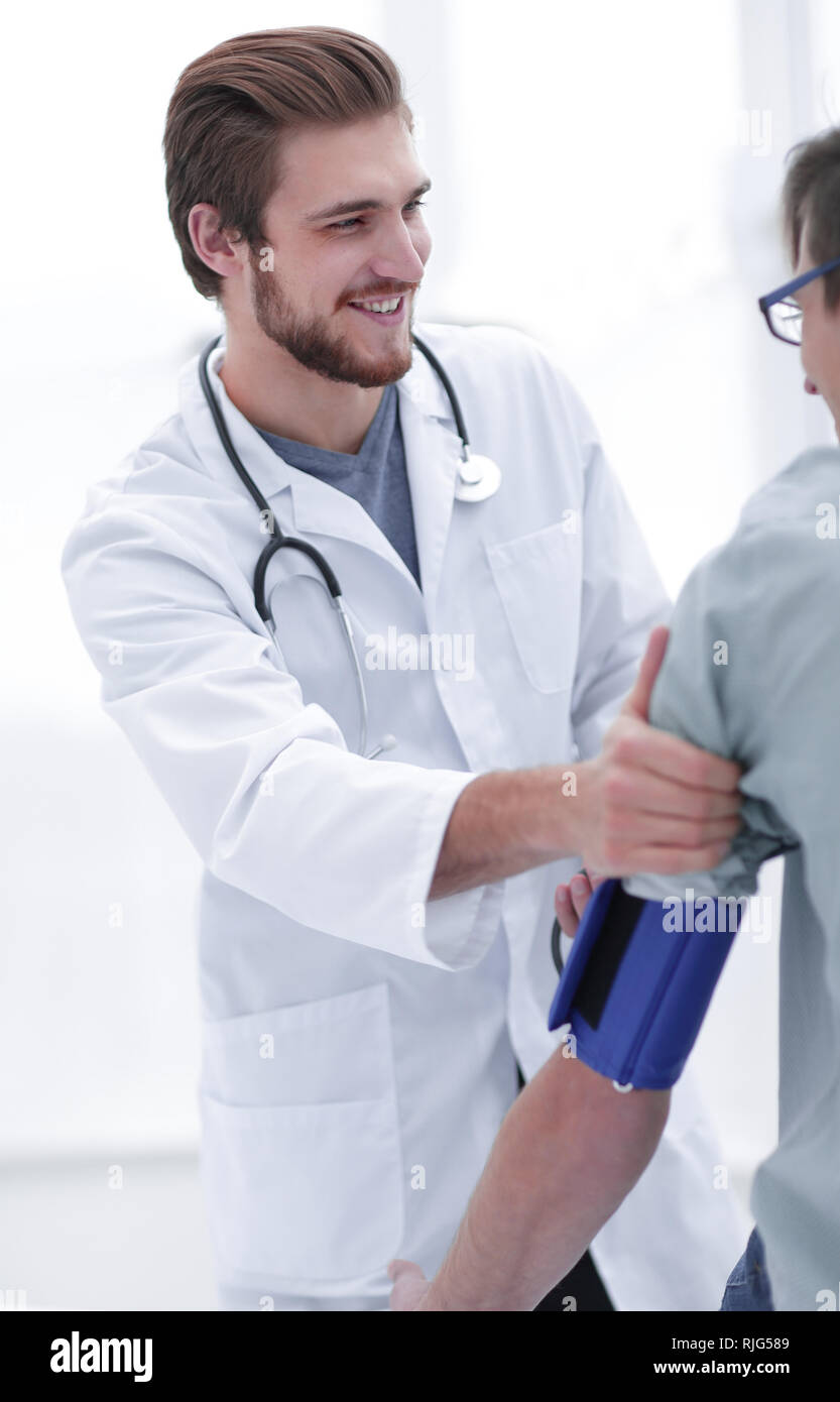 doctor doing a routine inspection of the patient Stock Photo - Alamy
