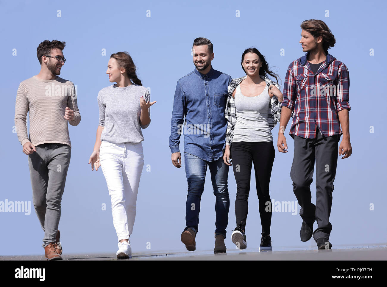 team of creative young people .outdoors Stock Photo - Alamy