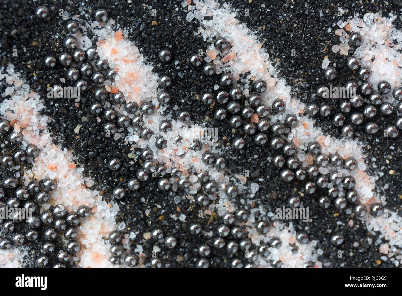 Layered colorful sand pattern. Marble style background. Black and ...