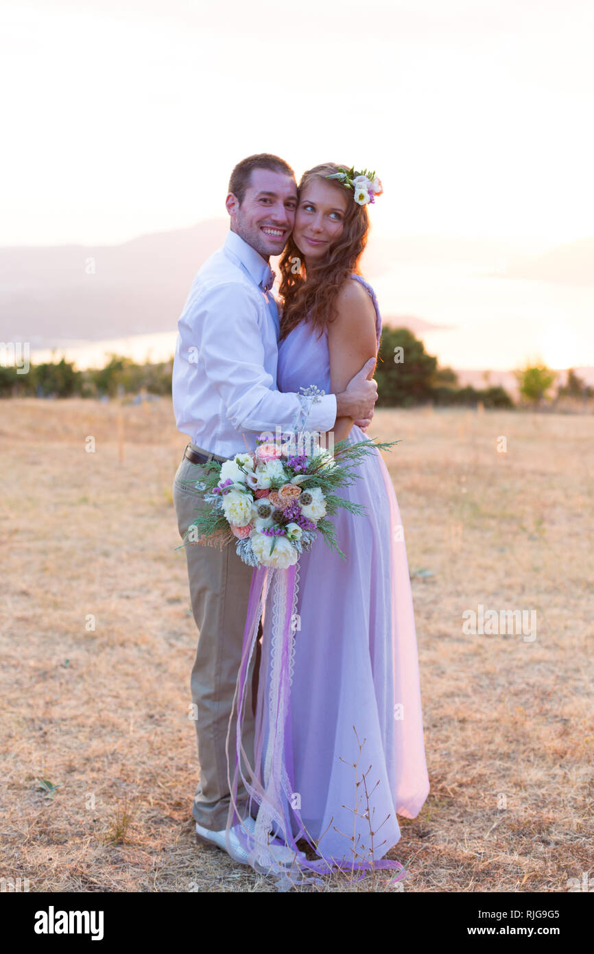 Bridal couple posing together hi-res stock photography and images - Alamy