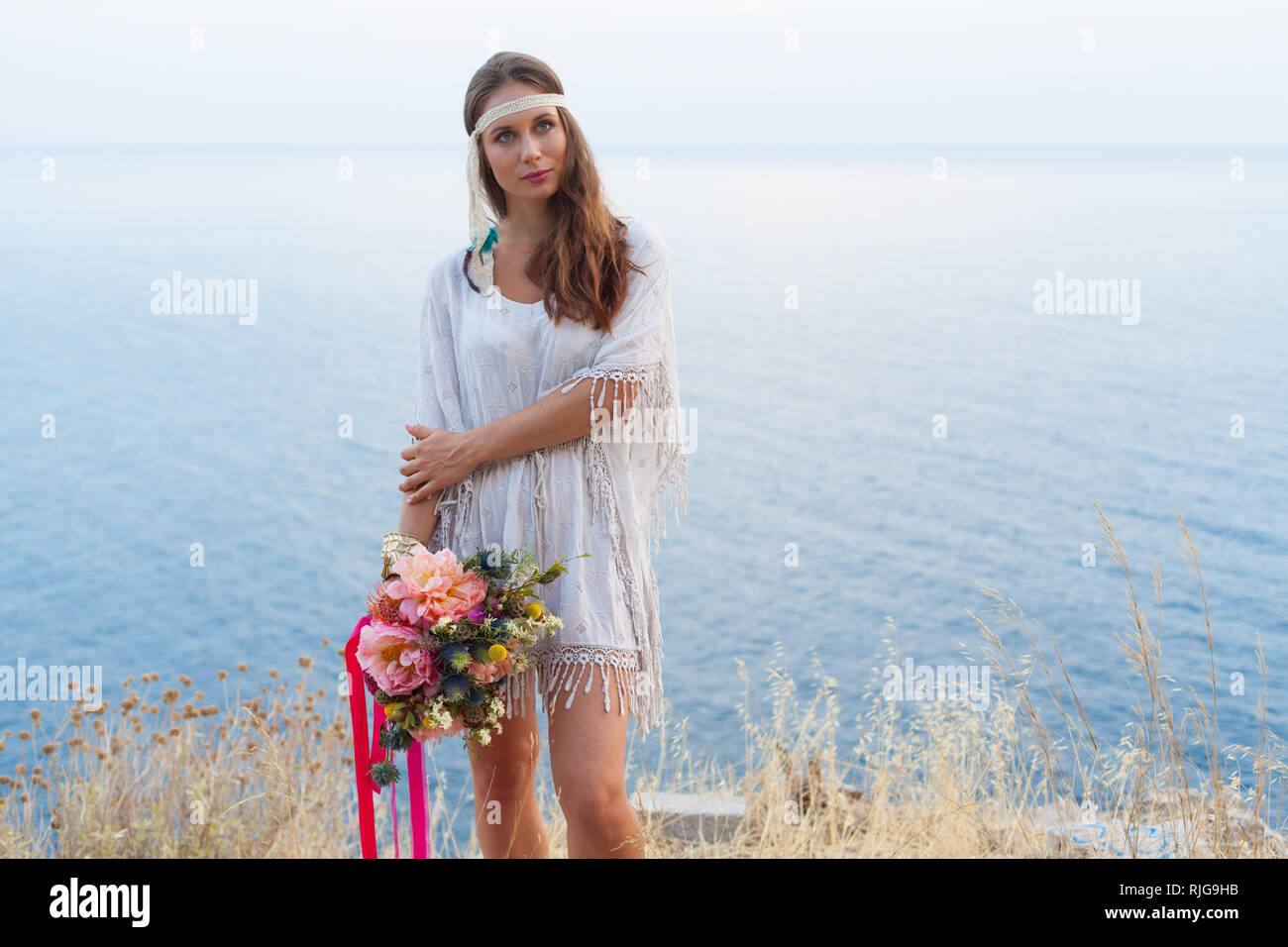 Boho Bride High Resolution Stock Photography and Images - Alamy
