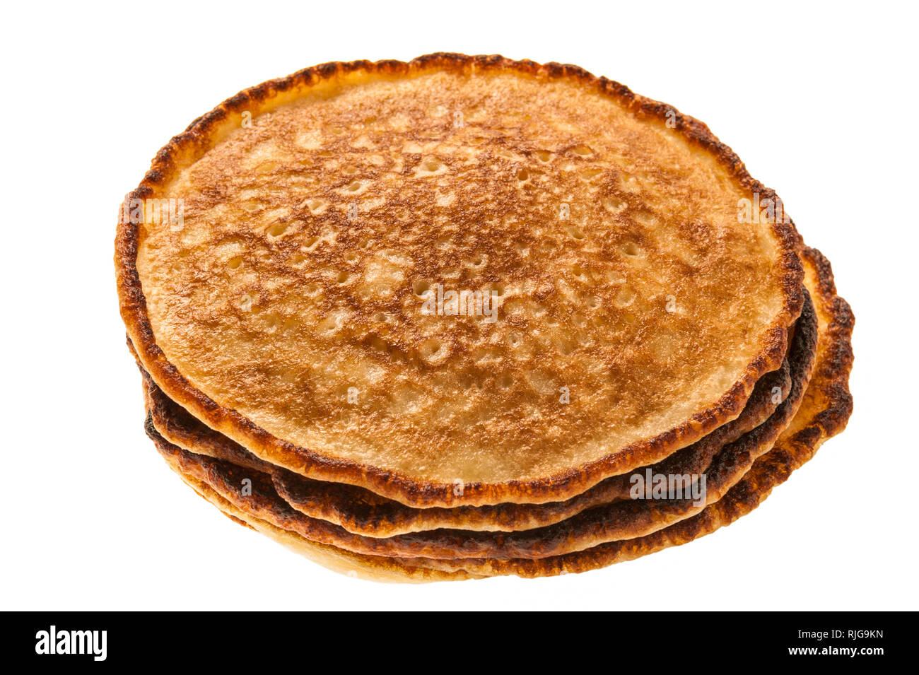pancakes isolated on white background Stock Photo - Alamy