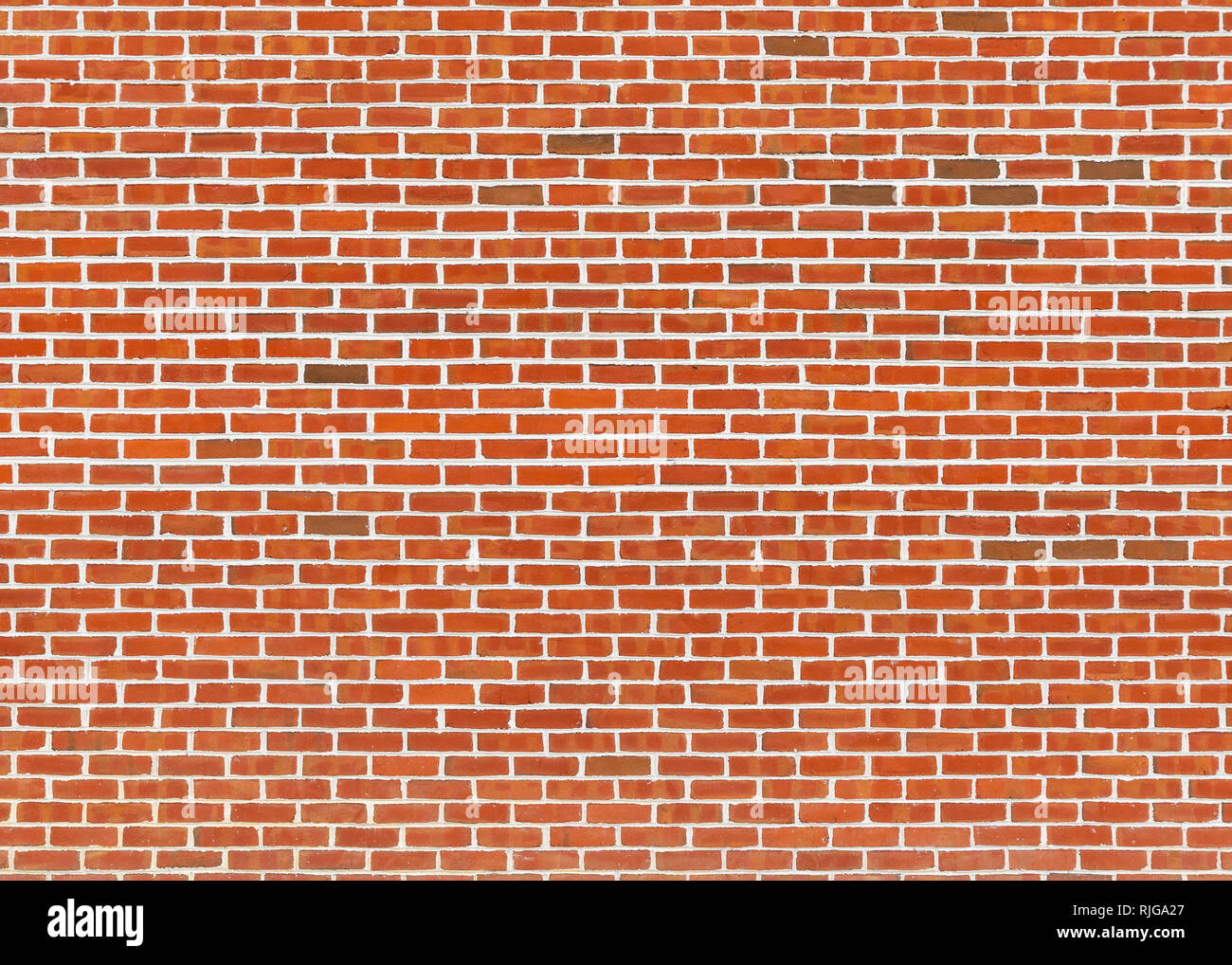 Red brick wall texture with white joints Stock Photo - Alamy