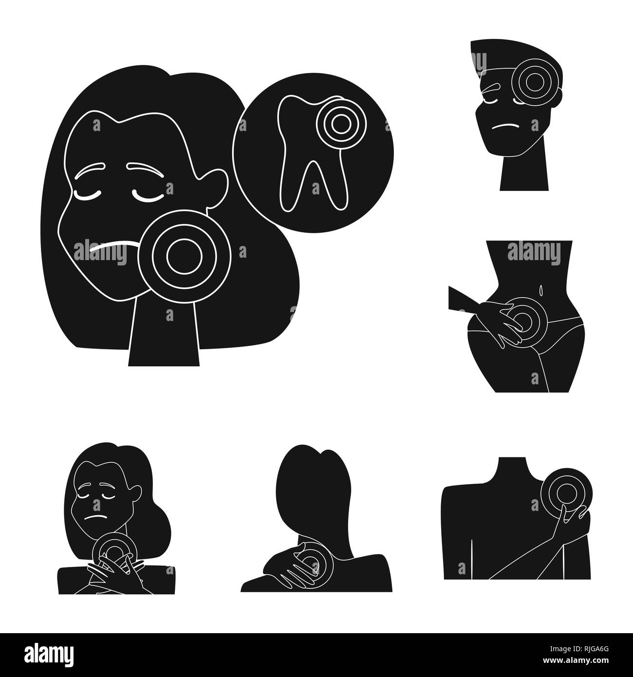 Vector illustration of first and help logo. Collection of first and ...