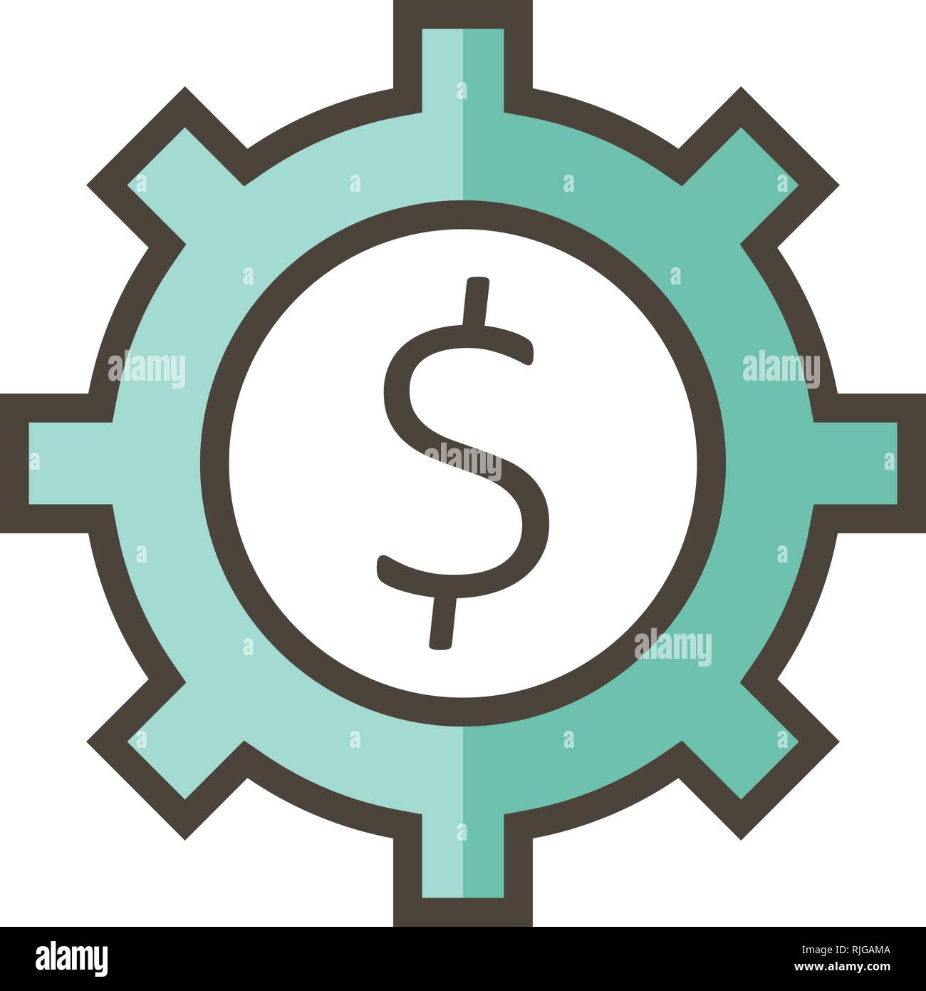 Business cog Vector Icon Sign Icon Vector Illustration For Personal And ...