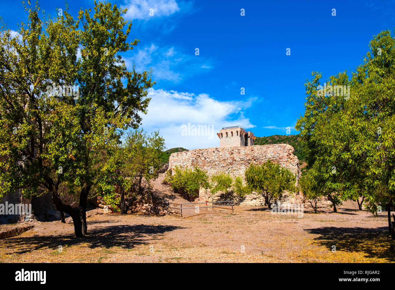 Bosa, Sardinia / Italy - 2018/08/13: Main tower - Torre Maestra - of ...