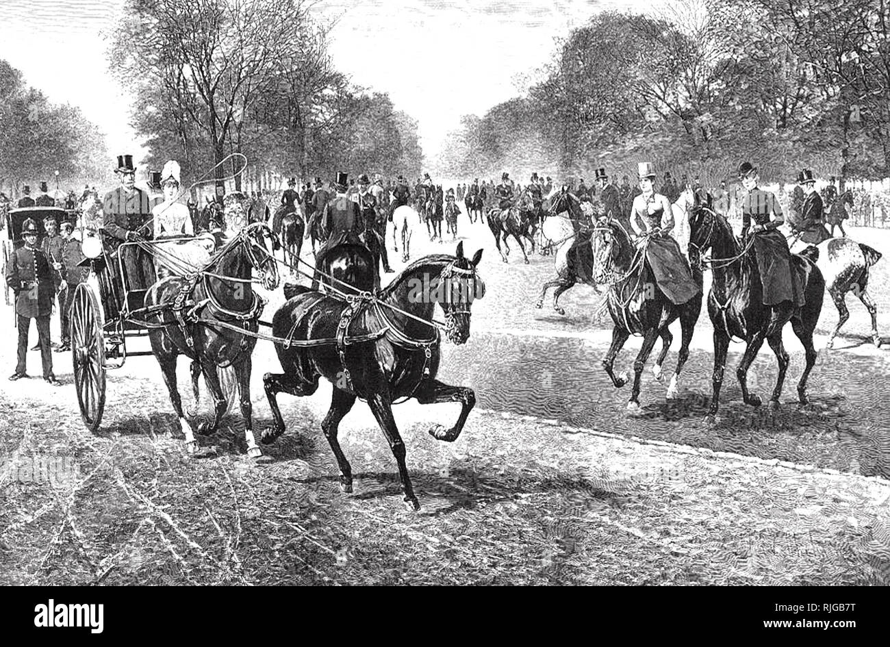 ROTTEN ROW, Hyde Park,London, about 1900 Stock Photo - Alamy