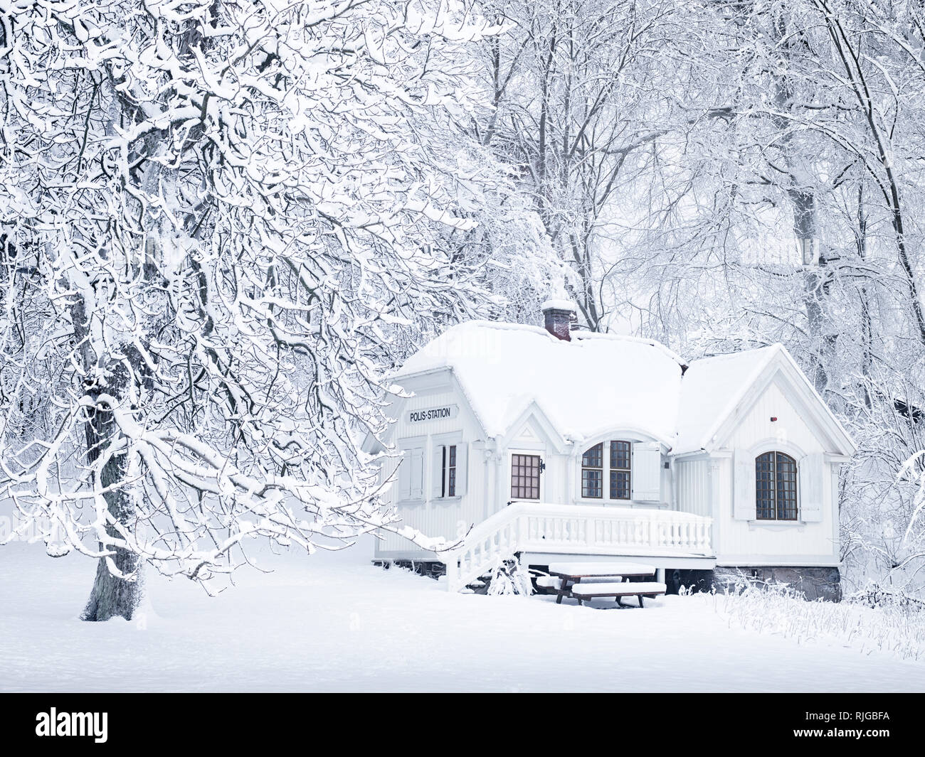 Snowed Wooden House High Resolution Stock Photography and Images - Alamy