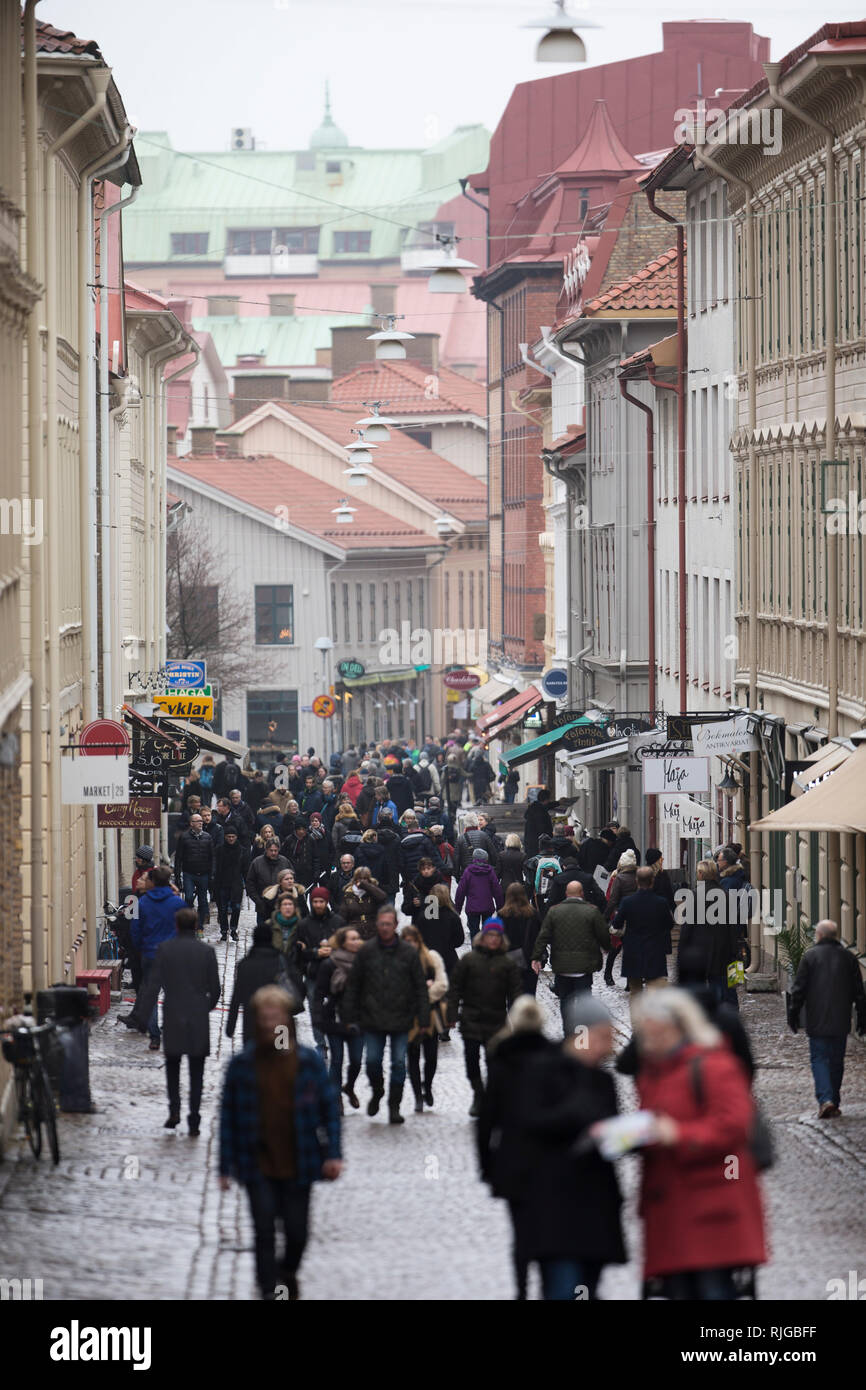 Crowd on street Stock Photo - Alamy