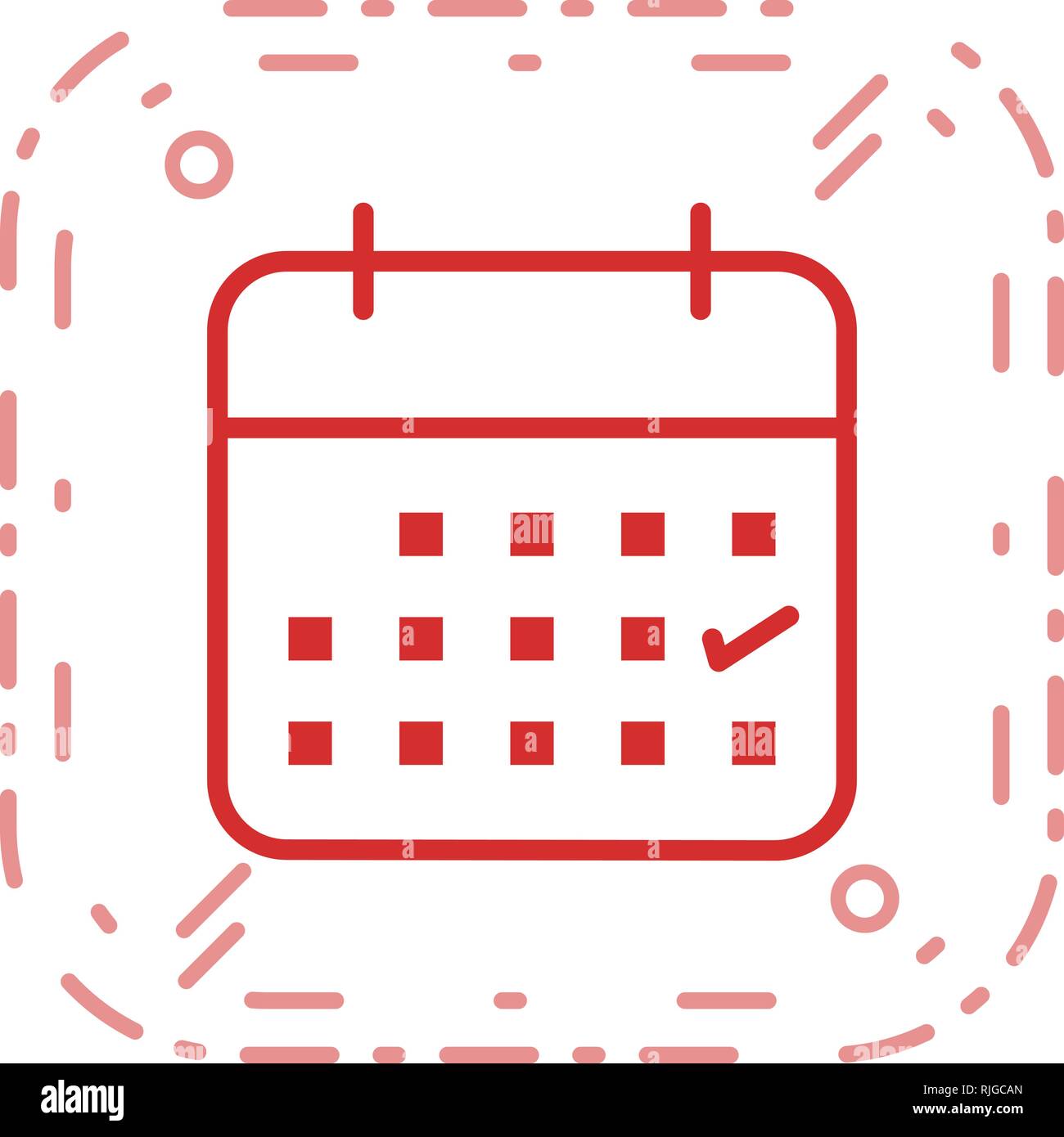 Business Calendar Vector Icon Sign Icon Vector Illustration For ...