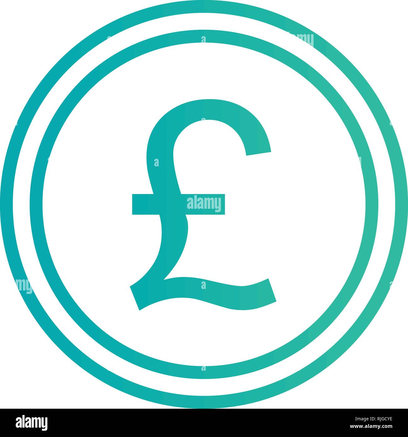 Pound Vector Icon Sign Icon Vector Illustration For Personal And ...