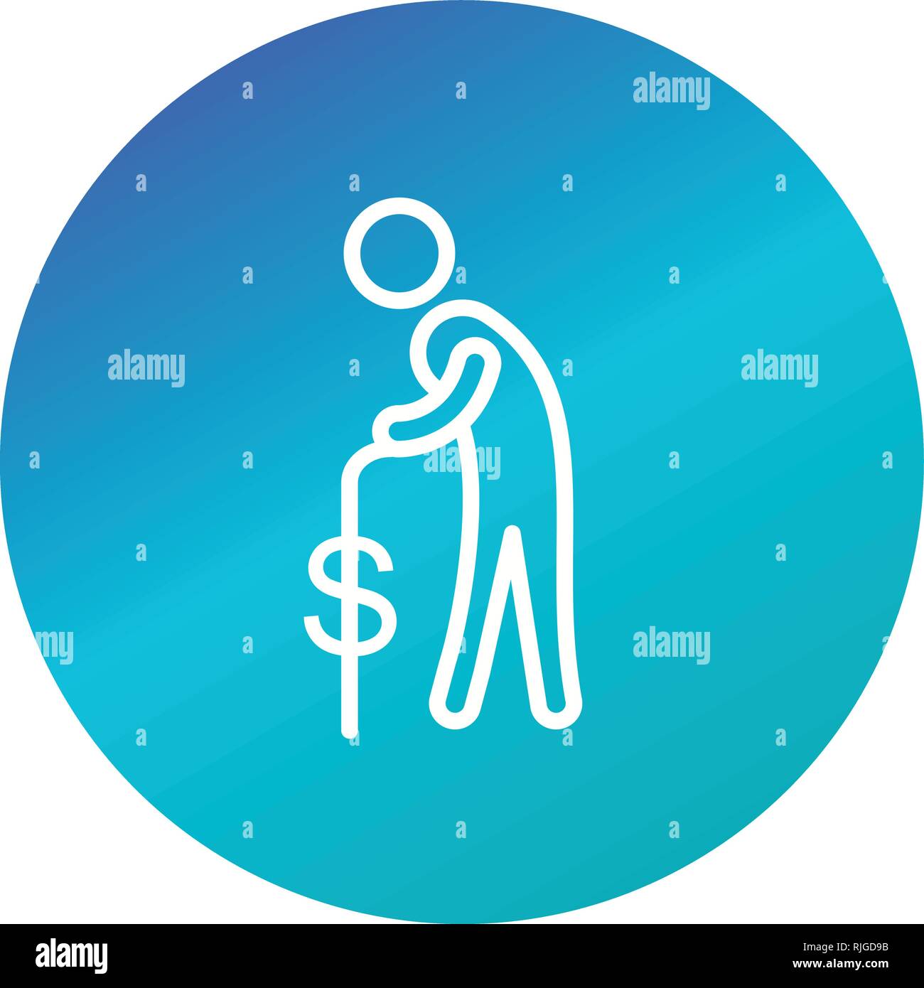 Pension Vector Icon Sign Icon Vector Illustration For Personal And ...