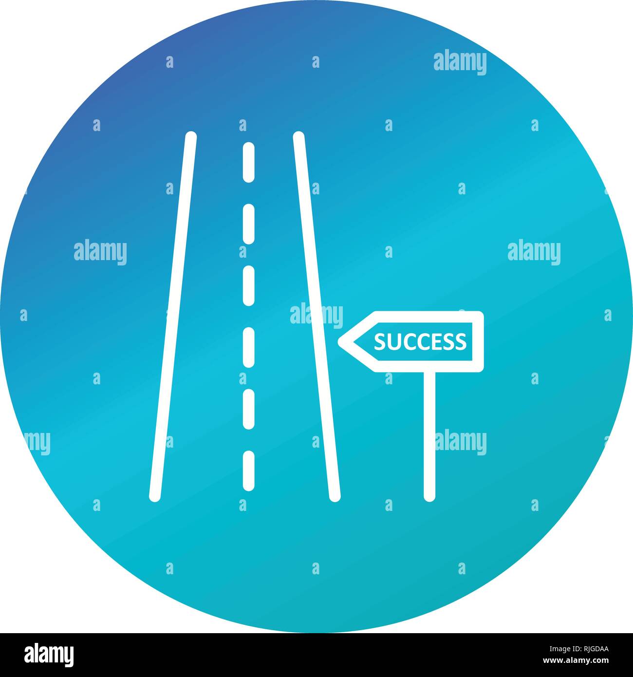Road to success Vector Icon Sign Icon Vector Illustration For Personal ...