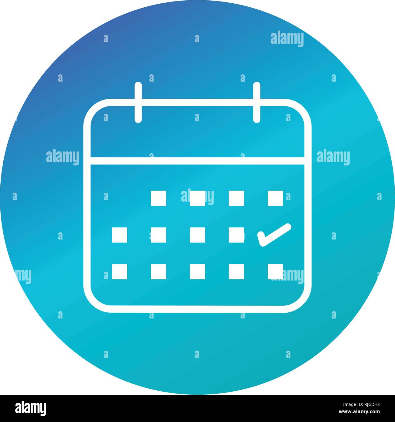 Illustration calendar icon personal commercial Stock Vector Images - Alamy