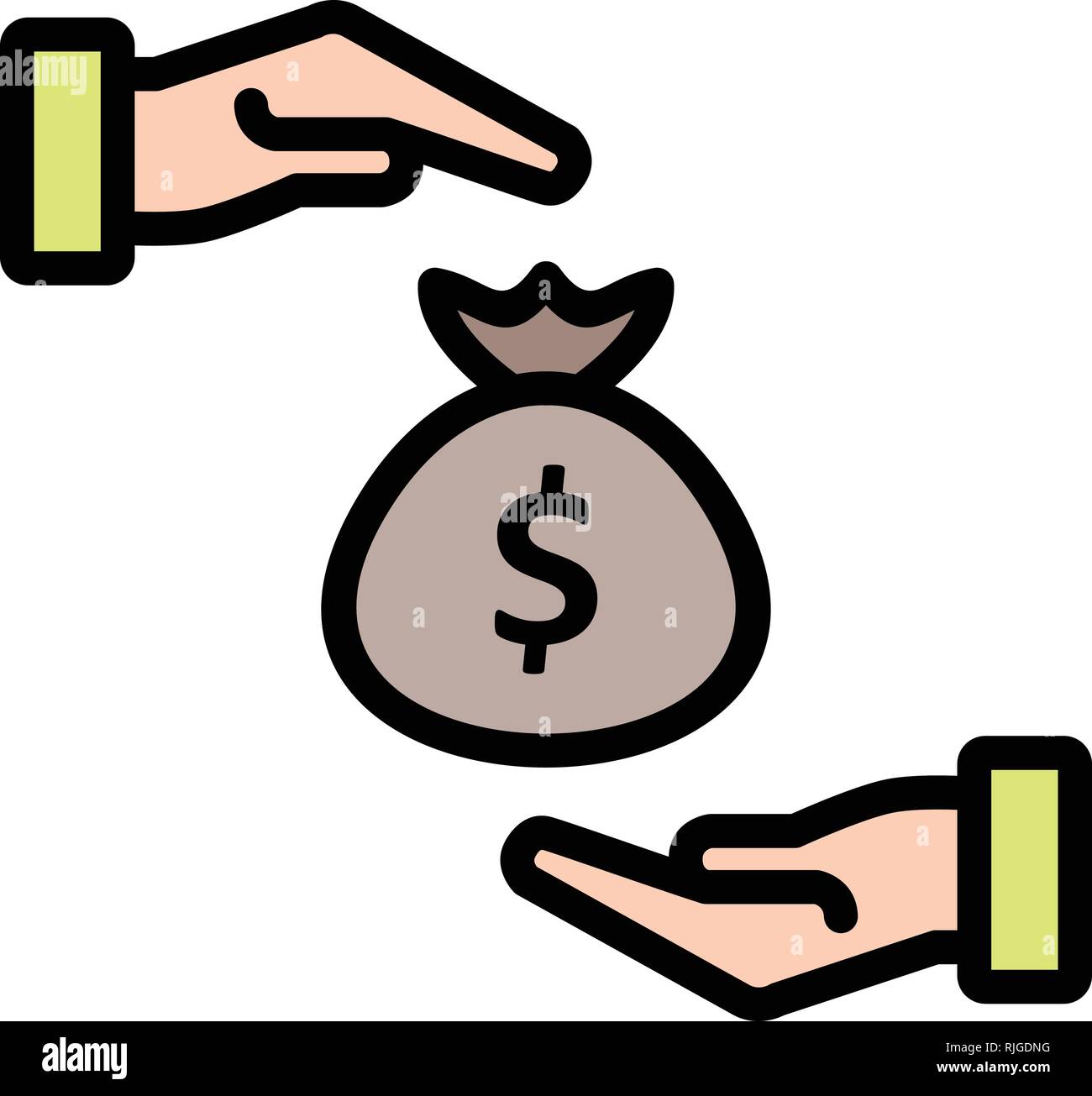 Bribe Vector Icon Sign Icon Vector Illustration For Personal And ...