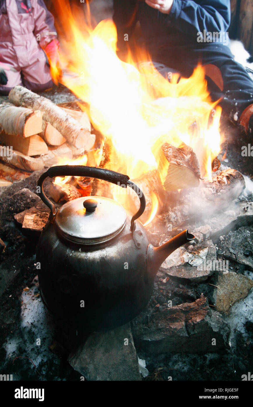 Metal pot on open hi-res stock photography and images - Alamy