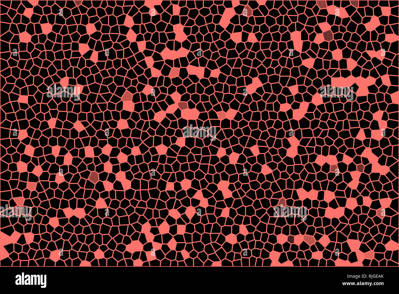 Living Coral color of the Year 2019. Abstract mosaic tile texture ...