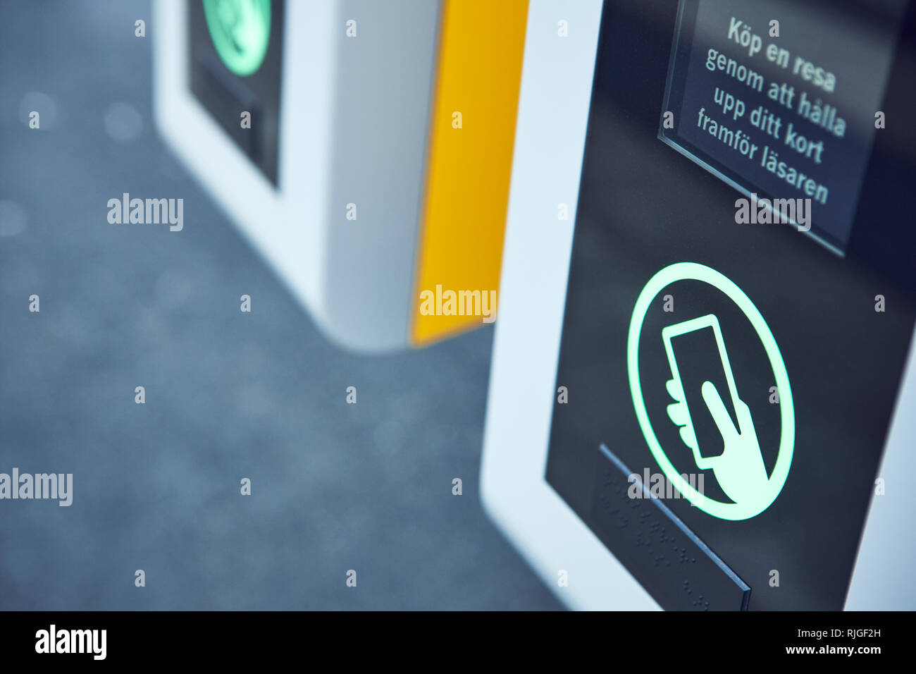 Travel ticket reader hi-res stock photography and images - Alamy