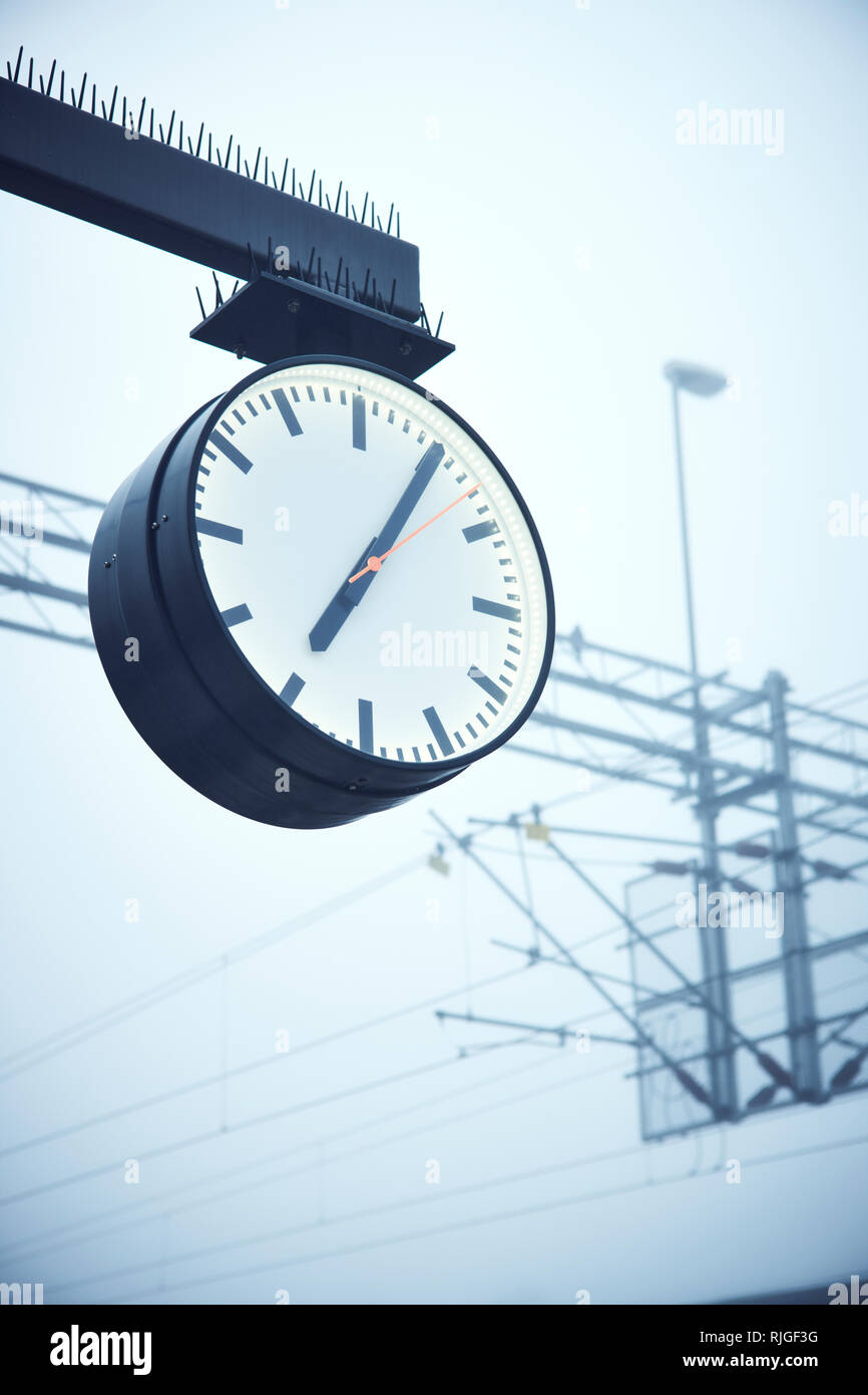 Low angle of clock hi-res stock photography and images - Alamy