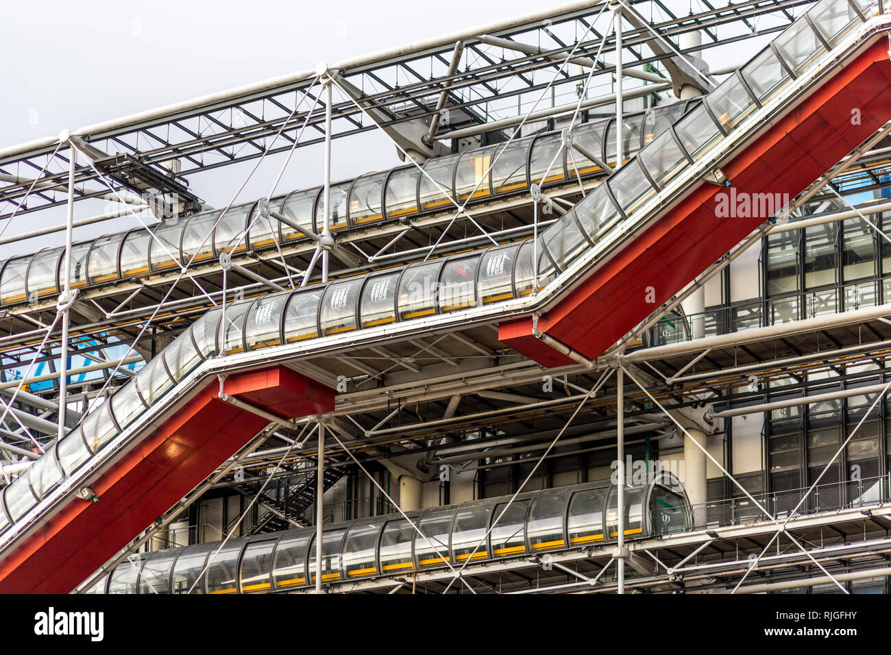 Centre pompidou paris stairs hi-res stock photography and images - Alamy