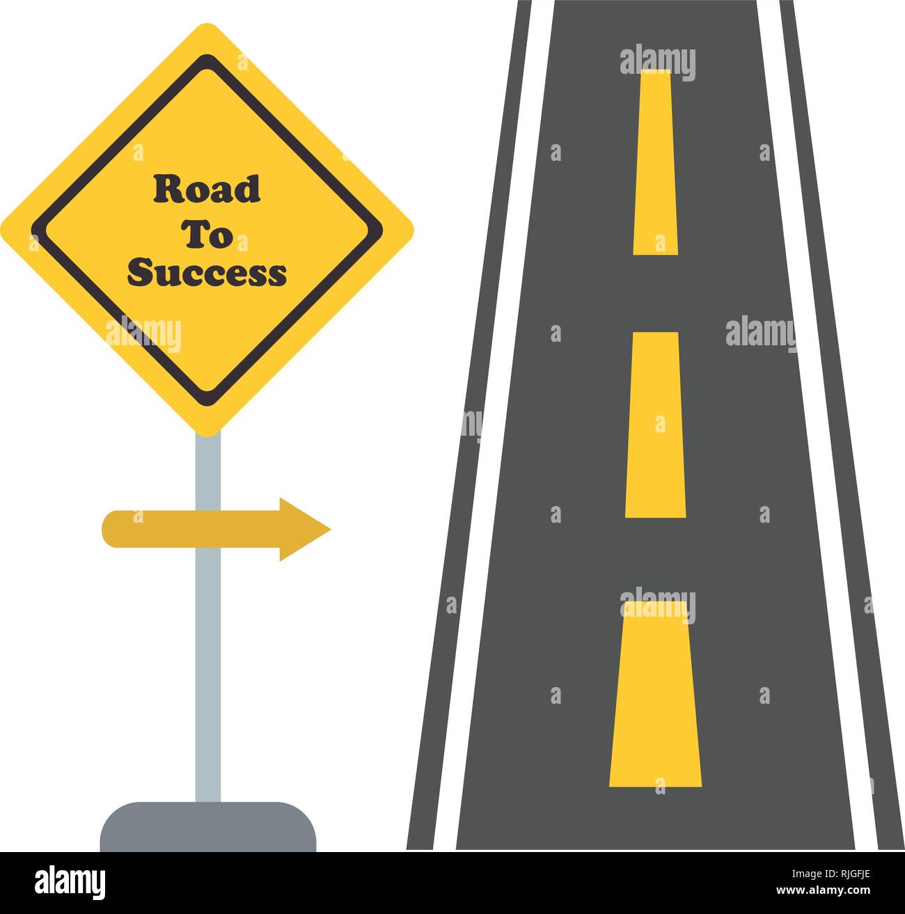 Road to success Vector Icon Sign Icon Vector Illustration For Personal ...