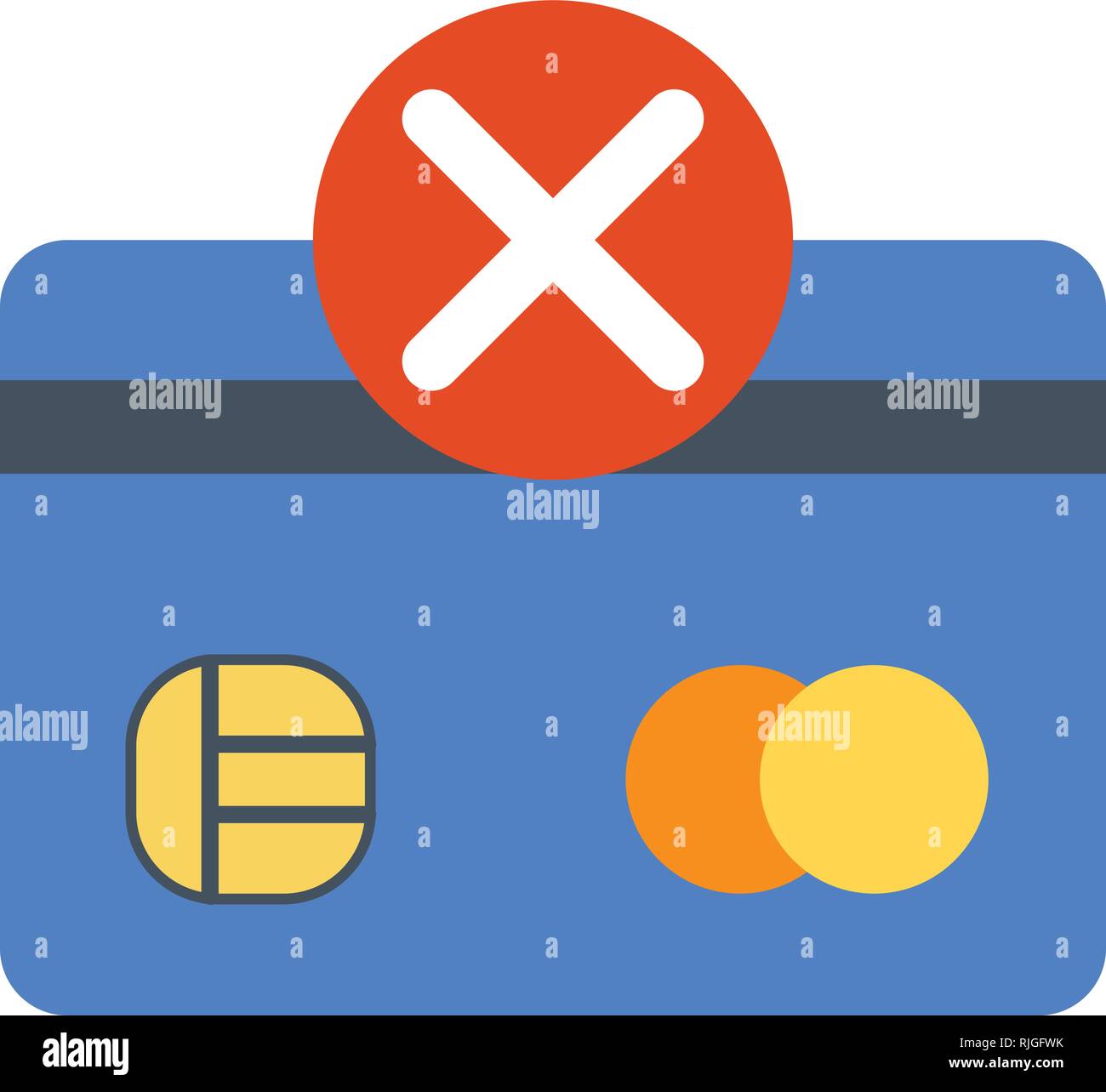 Payment Failure Vector Icon Sign Icon Vector Illustration For Personal ...