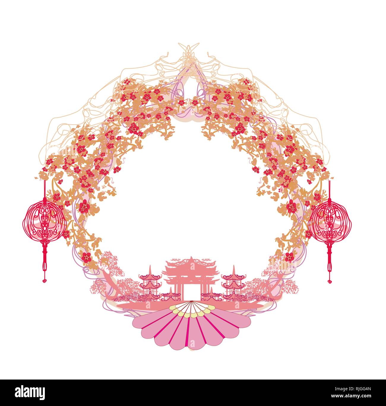 Mid-Autumn Festival for Chinese New Year - frame Stock Vector Image ...