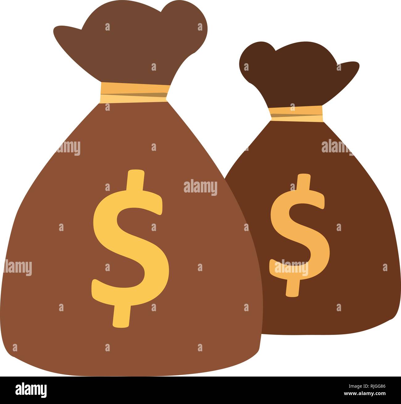 Money bags Vector Icon Sign Icon Vector Illustration For Personal And ...
