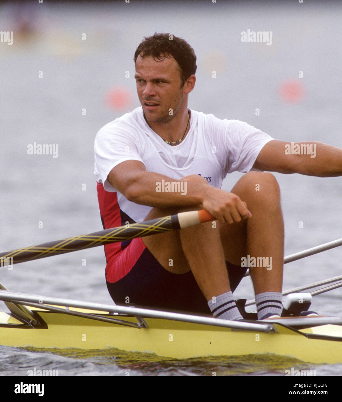 Atlanta, USA. CZE M1X. Vaclav CHULUPA. 1996 Olympic Rowing Regatta Lake ...