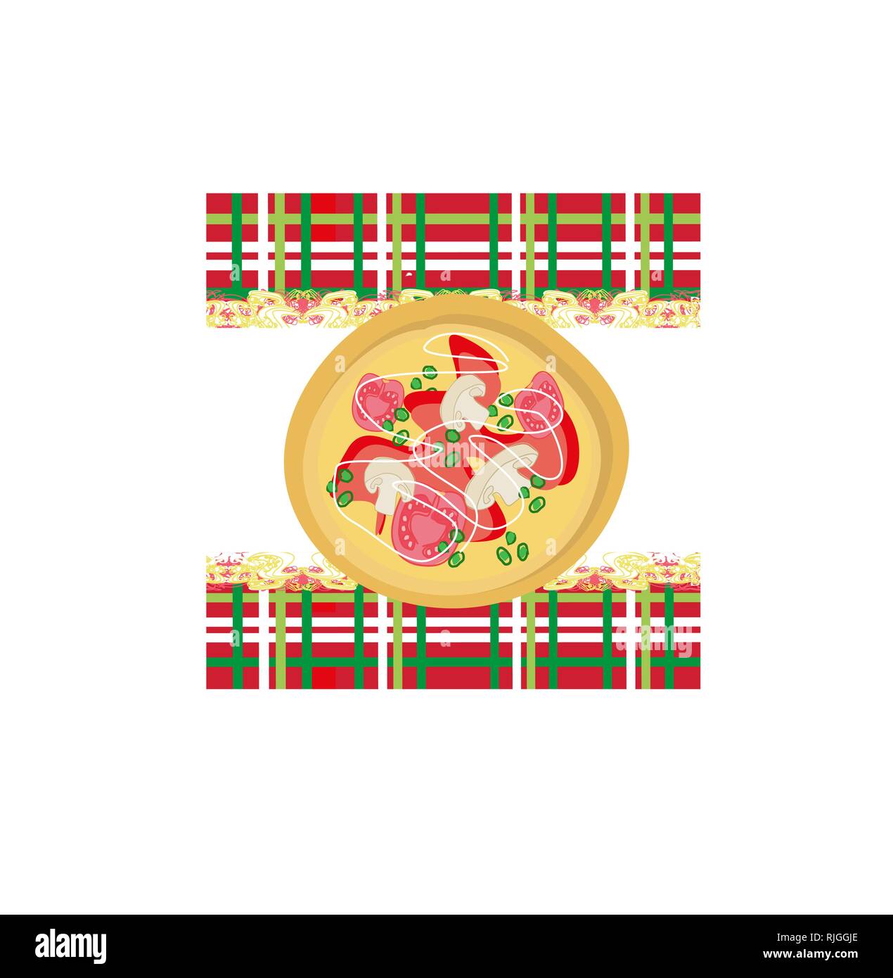 Pizza retro design template Stock Vector Image & Art - Alamy