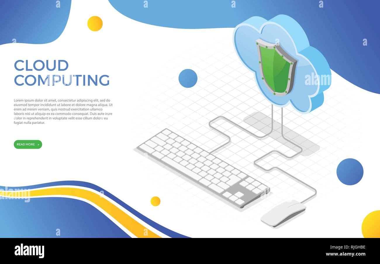 Cloud Computing Technology Isometric Stock Vector Image And Art Alamy