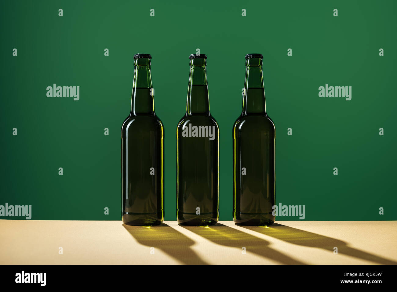 Beer bottles shadows isolated hi-res stock photography and images - Alamy