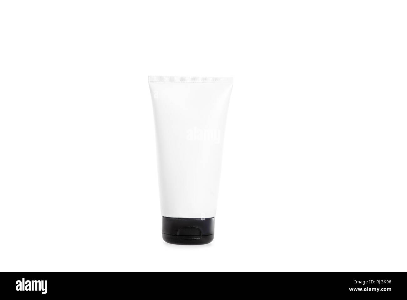 Studio shot of cream tube isolated on white Stock Photo - Alamy