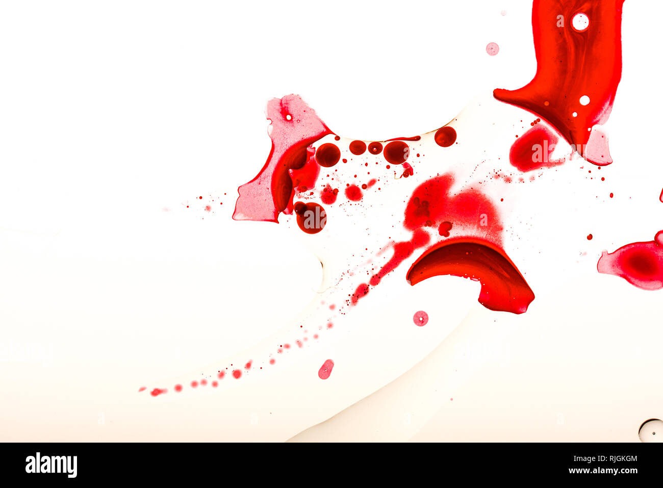 Red blood drops on white hi-res stock photography and images - Alamy