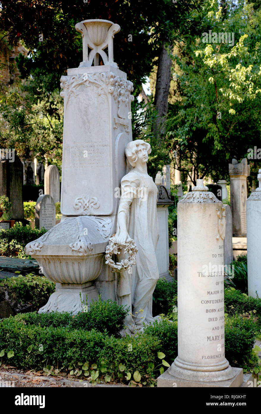 Cemeteries in the protestant burial ground hi-res stock photography and ...