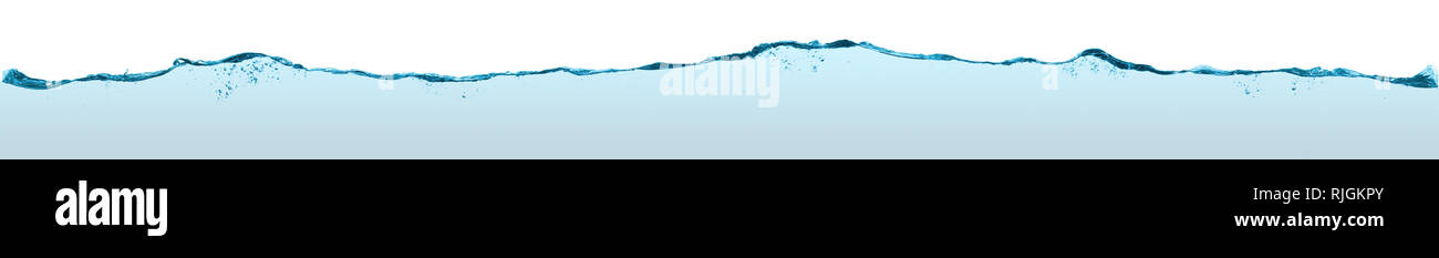 Long blue water split line Stock Photo - Alamy